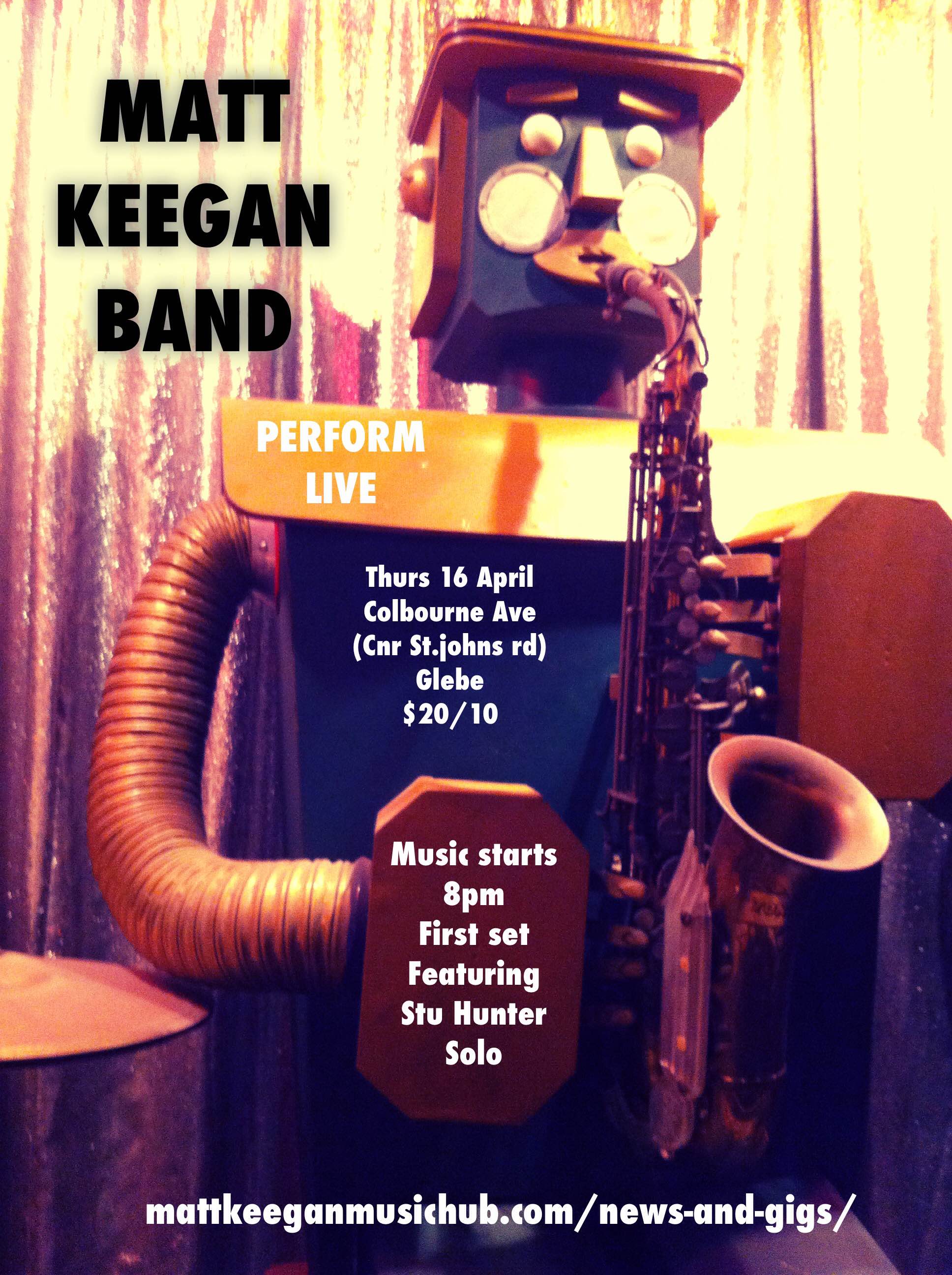 Matt Keegan Band @ Colbourne Ave | Matt Keegan